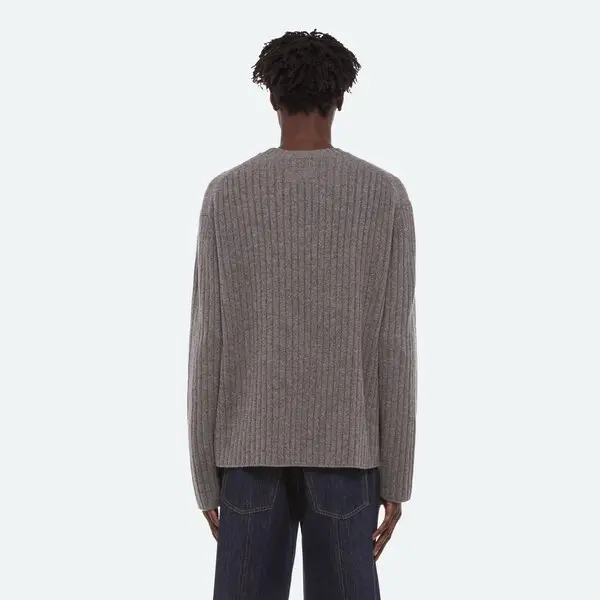 Helmut Lang Rib Crew - Mid Grey