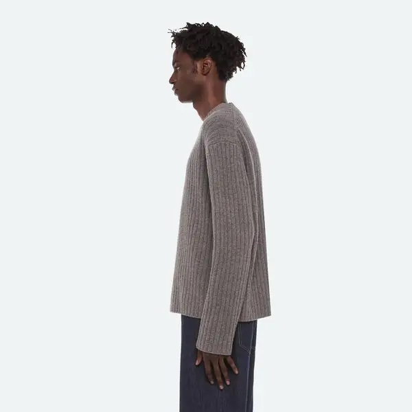 Helmut Lang Rib Crew - Mid Grey