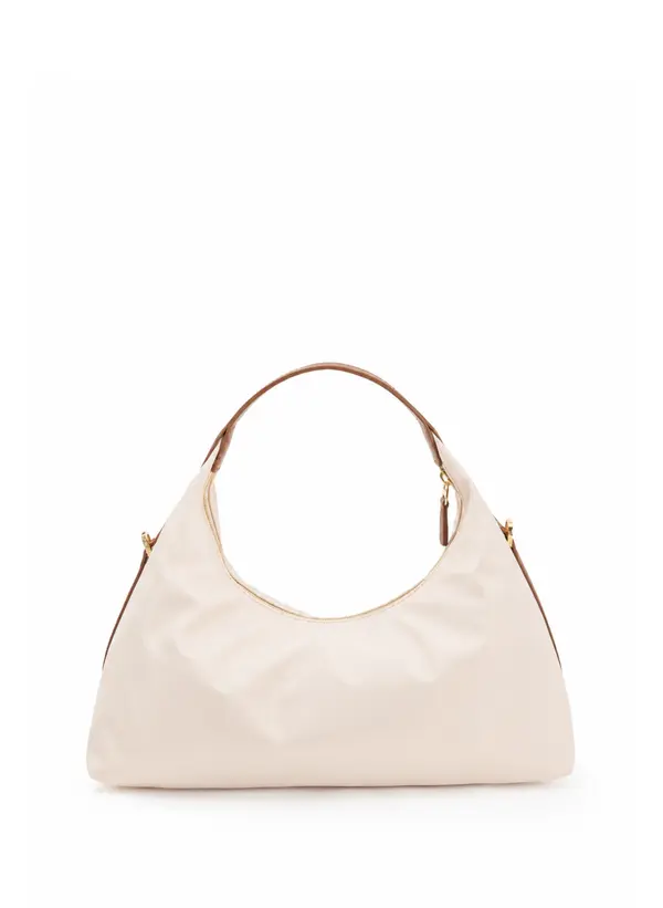 ELLEME Le Nylon Medium Nylon/leather Trimming - Beige/cognac