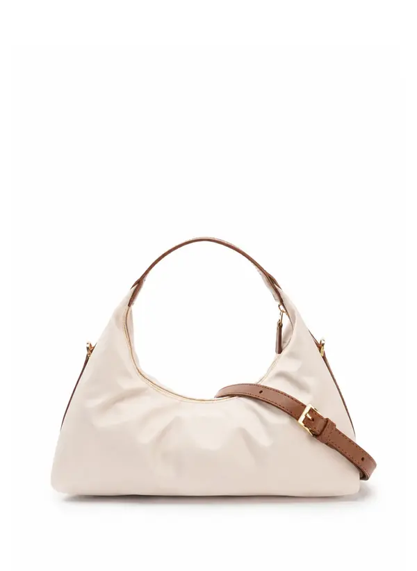 ELLEME Le Nylon Medium Nylon/leather Trimming - Beige/cognac
