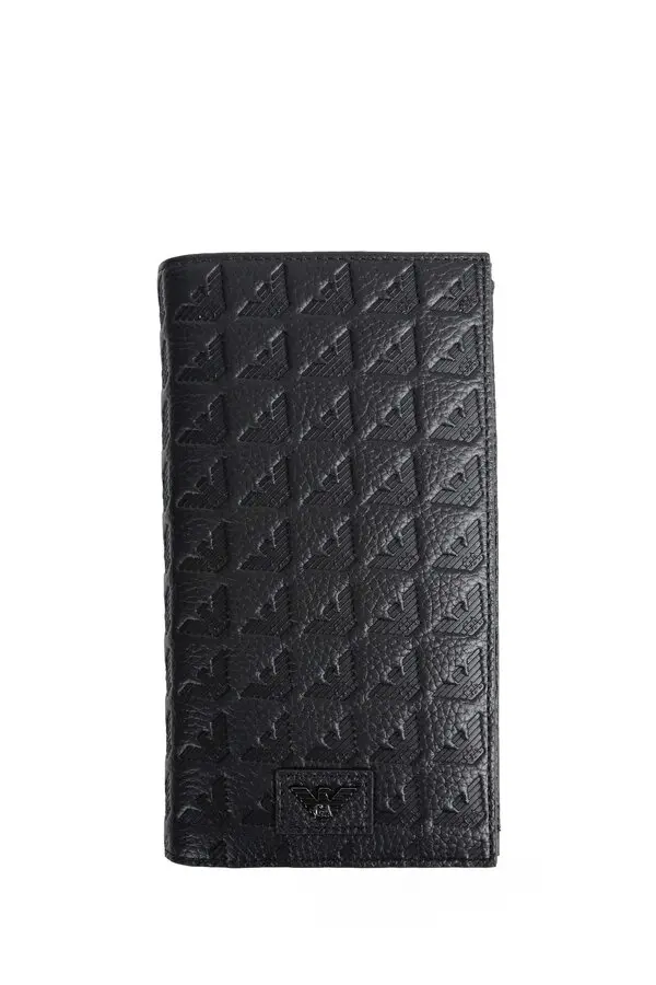 Emporio Armani Eagle Vertical Wallet - Black