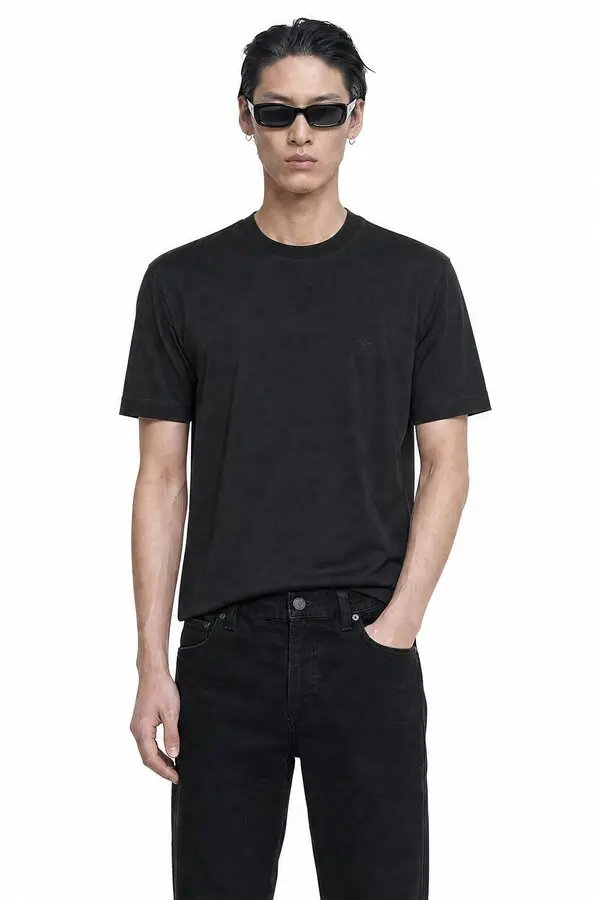 Emporio Armani Micro Eagle Embroidery Jersey T-shirt