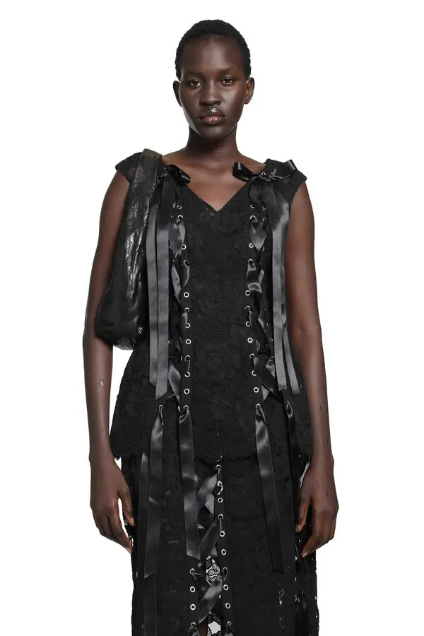 Simone Rocha Unraveling Ribbon Portrait Top