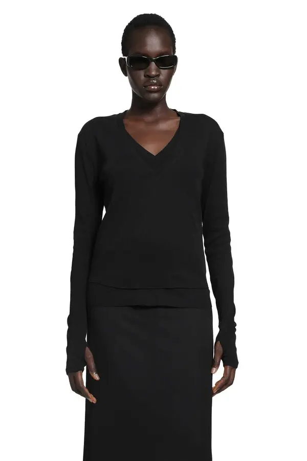 THOM KROM 2 In 1 V-neck T-shirt