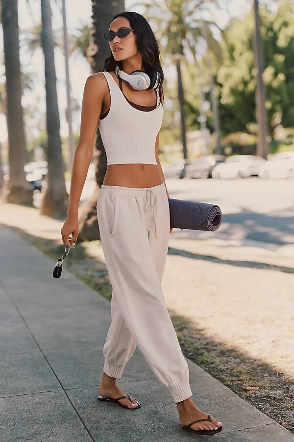 Daily Practice Pull-on Jogger Sweatpants - Cream