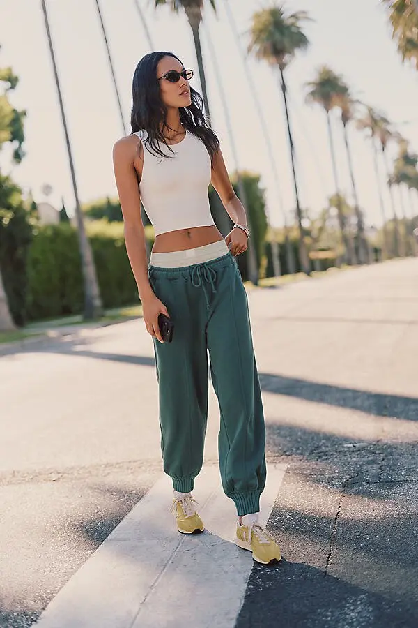 Daily Practice Pull-on Jogger Sweatpants - Pine