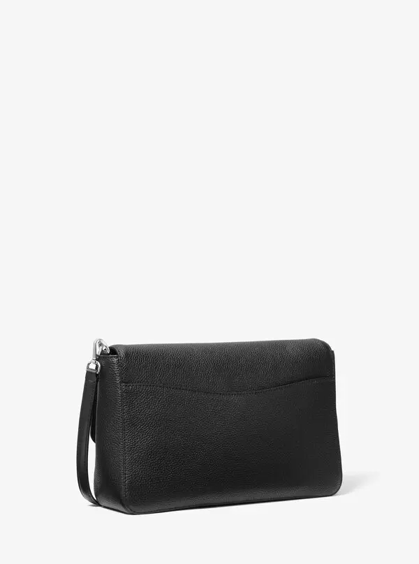 Michael Kors Kacey Large Pebbled Leather Convertible Crossbody Bag