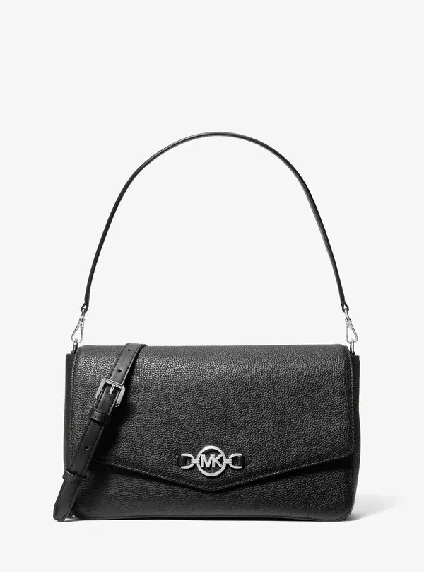 Michael Kors Kacey Large Pebbled Leather Convertible Crossbody Bag