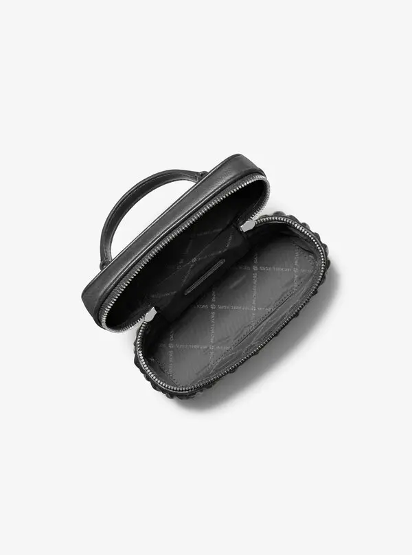 Michael Kors Vivi Small Matelassé Burnished Vanity Crossbody Bag