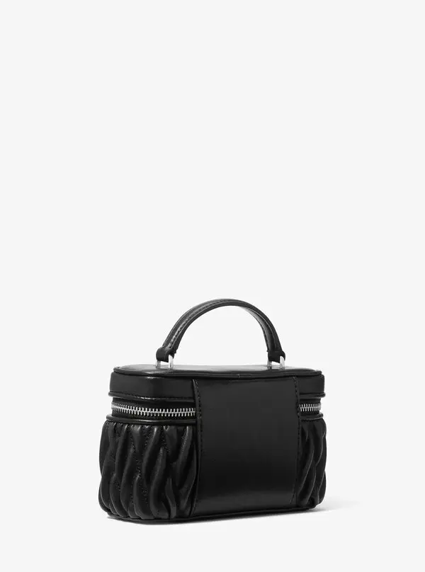 Michael Kors Vivi Small Matelassé Burnished Vanity Crossbody Bag