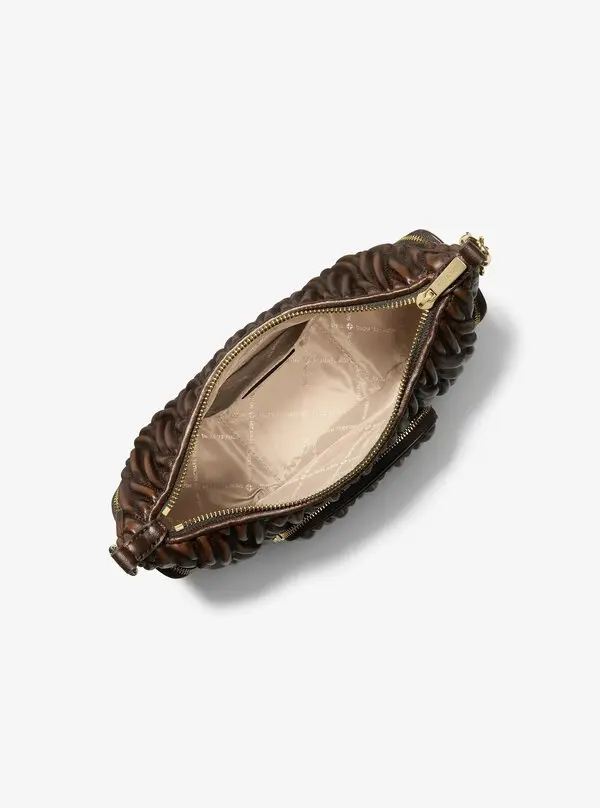 Michael Kors Merritt Small Matelassé Burnished Convertible Shoulder Bag