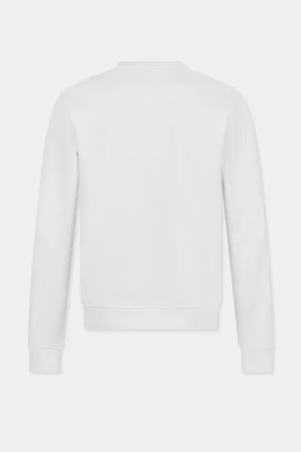 Dsquared2 Crewneck Sweatshirt With Multicoloured Logo - White