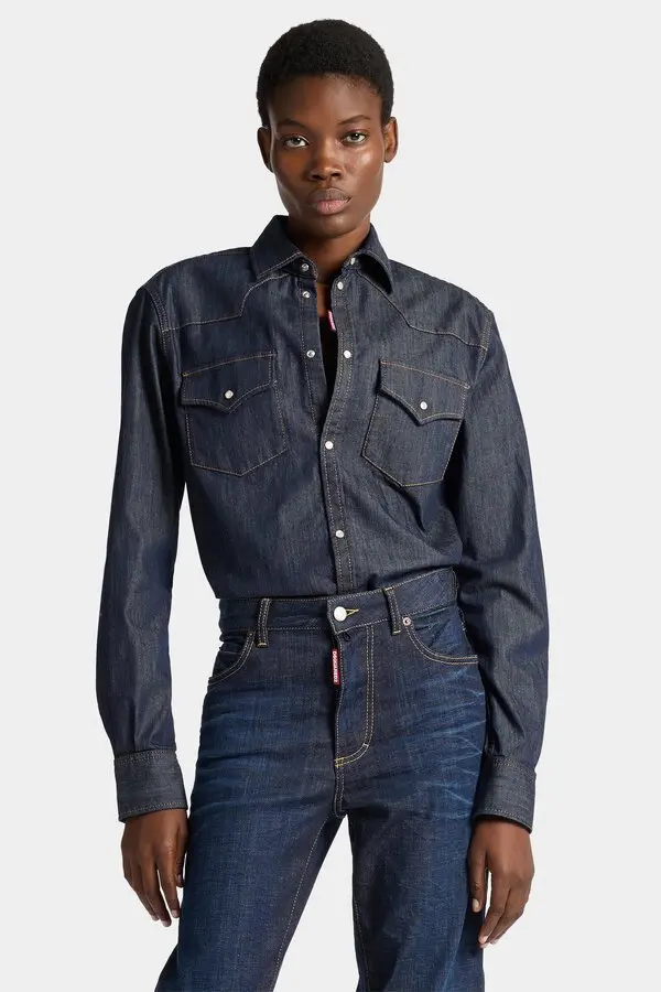 Dsquared2 Dark Shirting Western Shirt