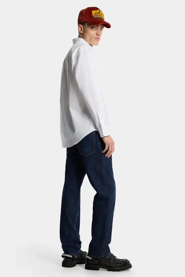 Dsquared2 Dark Wash Straight Leg Jeans