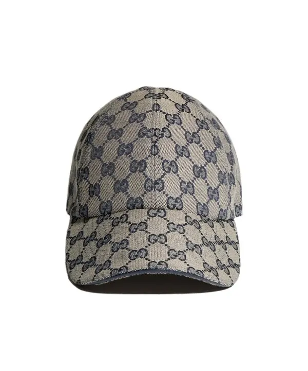 Gucci Gg Cotton Canvas Baseball Hat - Beige/blue