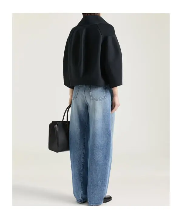 Givenchy Cropped Cocoon Jacket In Compact Knit