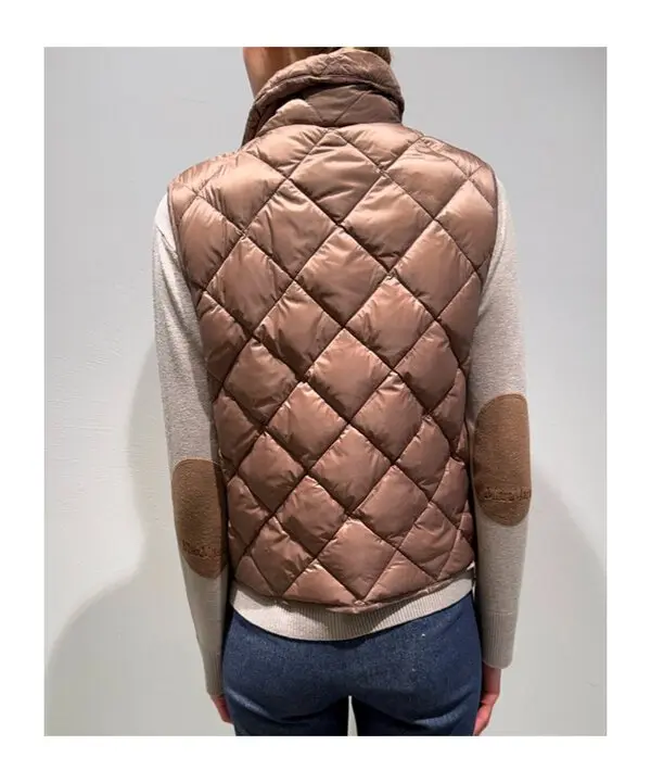 Max Mara High-necked Sleeveless Cotton Coat