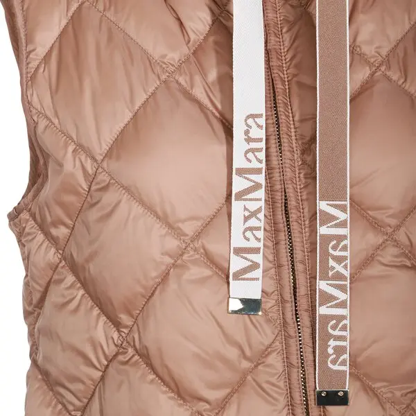 Max Mara Quilted Down Vest - Winter Camel