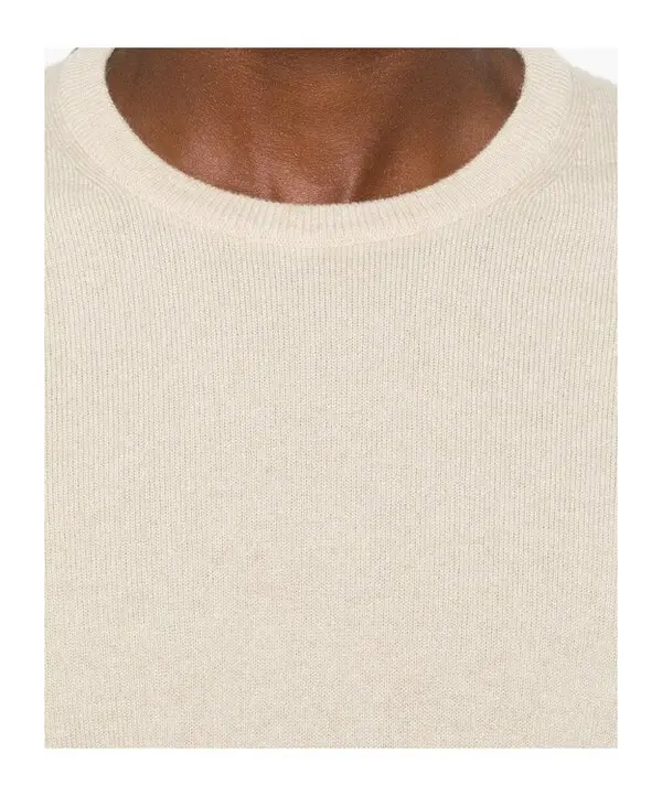 Fedeli Fine Knit Long-sleeved Sweater - Cream