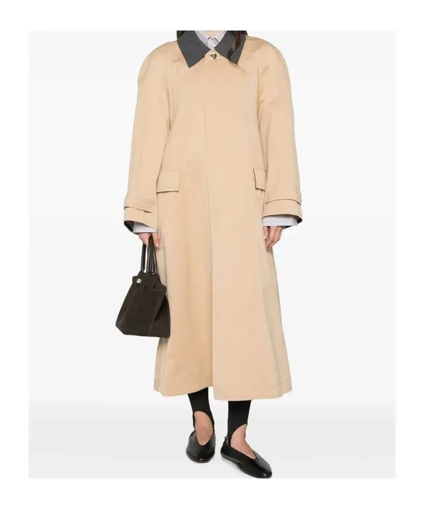 Carven Long-sleeved Trench Coat