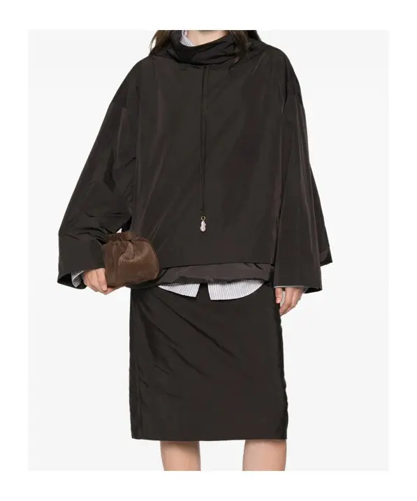 Carven Long Sleeve Jacket With Faux Pearl Detail