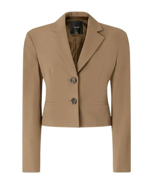 Pinko Single-breasted Cropped Blazer