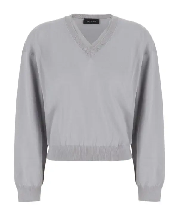 Fabiana Filippi Trim V-neck Jumper