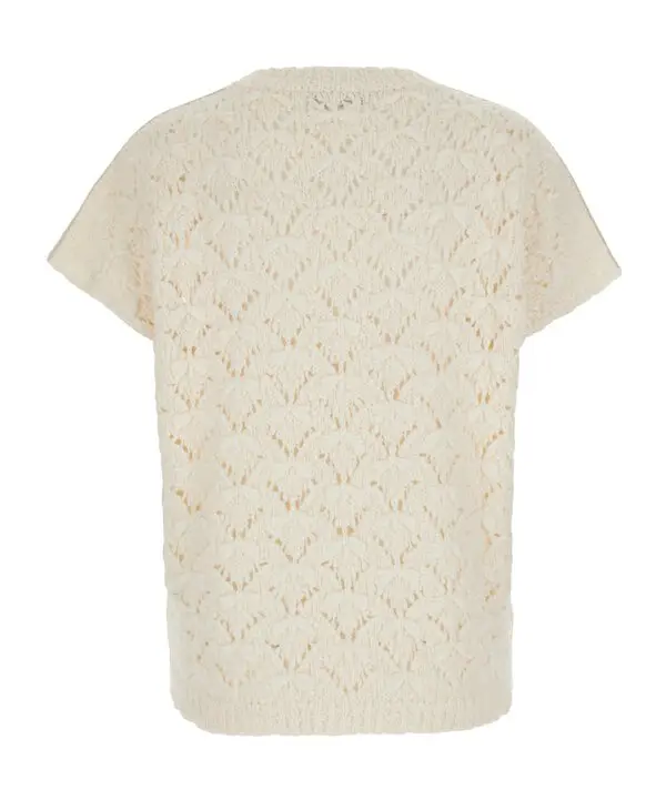 Fabiana Filippi Open Knit Short Sleeved Jumper