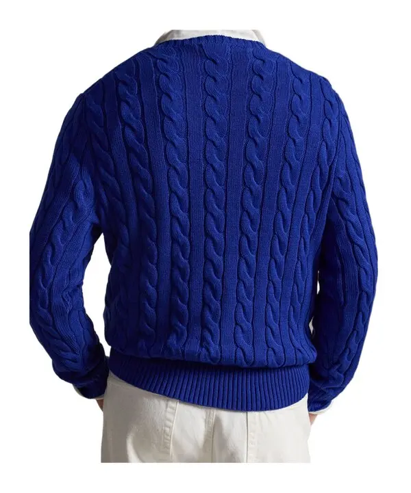 Polo Ralph Lauren Cable Knit Crewneck Sweater - Blue
