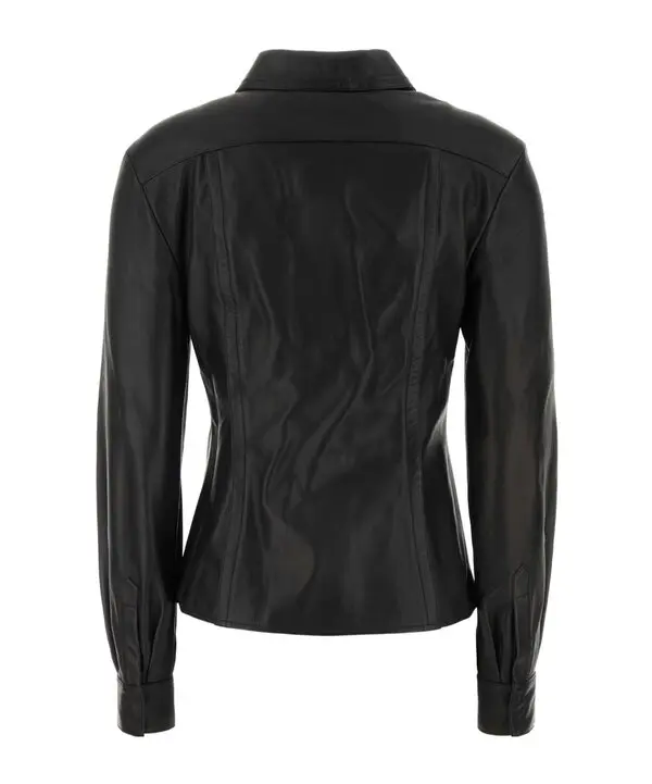 Alberta Ferretti Gloss Leather Shirt