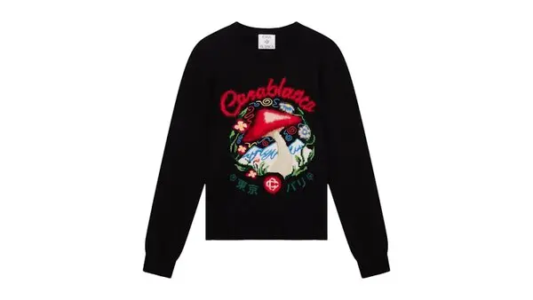 Casablanca Cotton Embroidered Mushroom Jumper