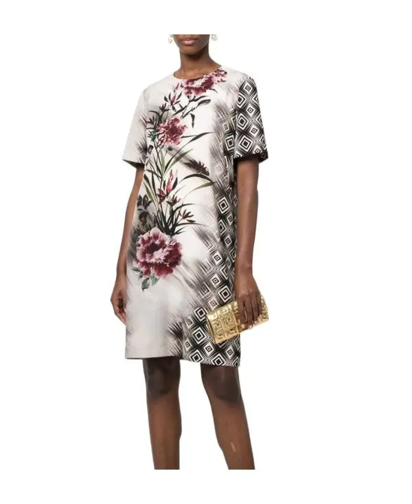 Alberta Ferretti Floral-print Shift Dress