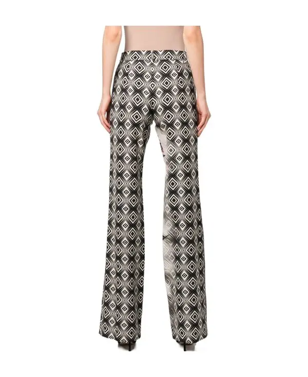 Alberta Ferretti High-waist Flared Trousers