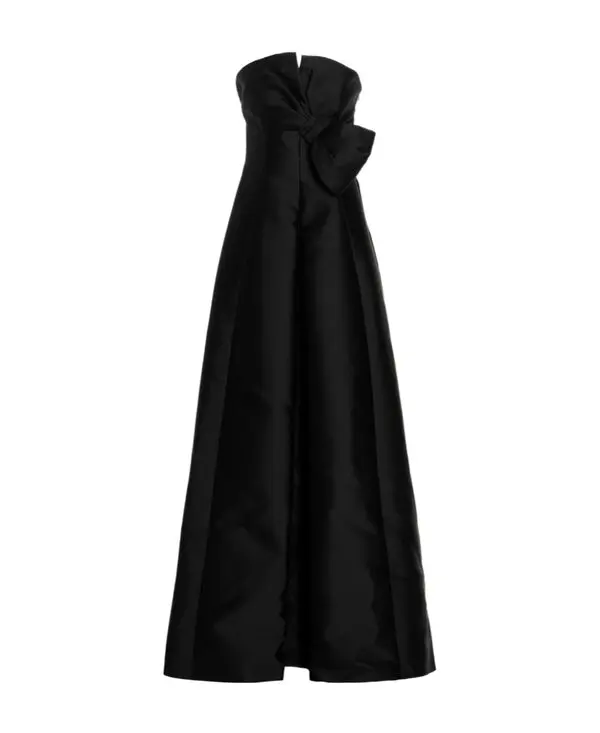 Alberta Ferretti Bow-embellished Evening Gown
