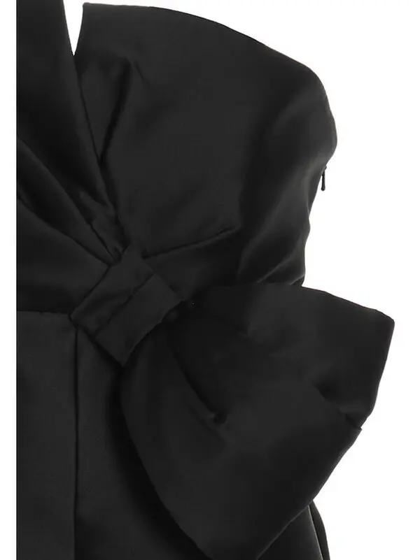Alberta Ferretti Bow-embellished Evening Gown