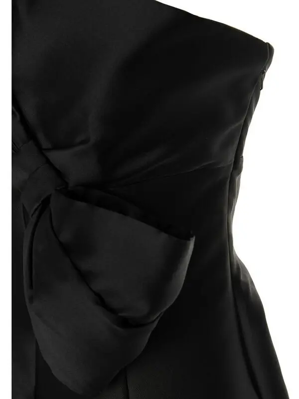 Alberta Ferretti Bow-embellished Evening Gown