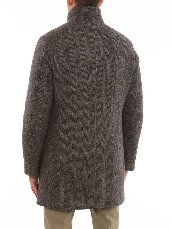 MOORER High Collar Long Sleeve Down Coat