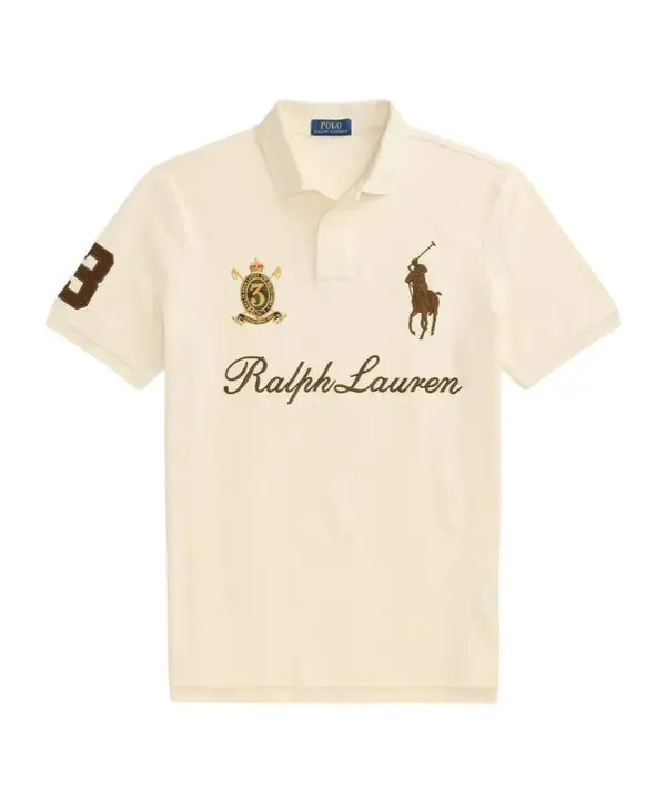 Polo Ralph Lauren Logo-embroidered Piqué Polo Shirt - Nude
