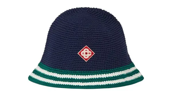 Casablanca Stripe Crotchet Hat