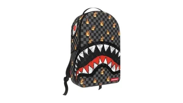 SPRAYGROUND Backpack With Flame Check Pattern