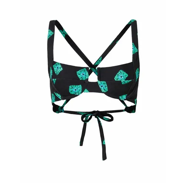 PAR Y ESCALA SL Agus Print Underwired Balconette Bikini Top