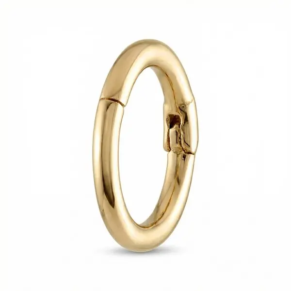 Zahav Jewelry 10k Solid 18g Minimalist Clicker Hoop