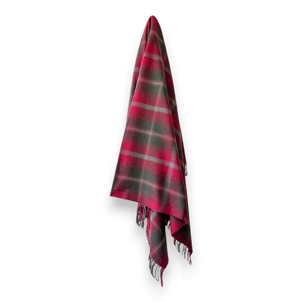 LOOM & COVE Maple 100% Recycled Wool Tartan Blanket