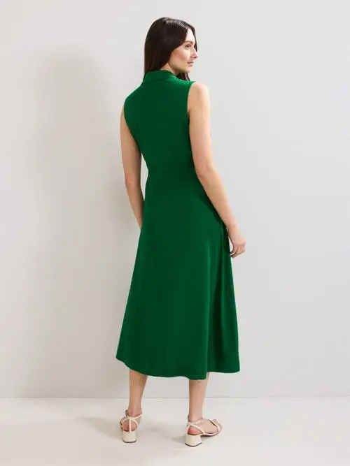 PHASE EIGHT Sculpted Tie-waist Midi Shirt Dress