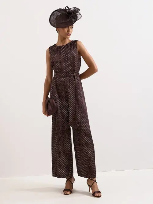 PHASE EIGHT Janine Spot Jumpsuit