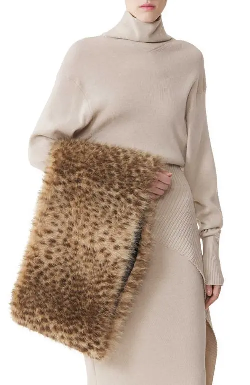 LANVIN Faux Fur Scarf