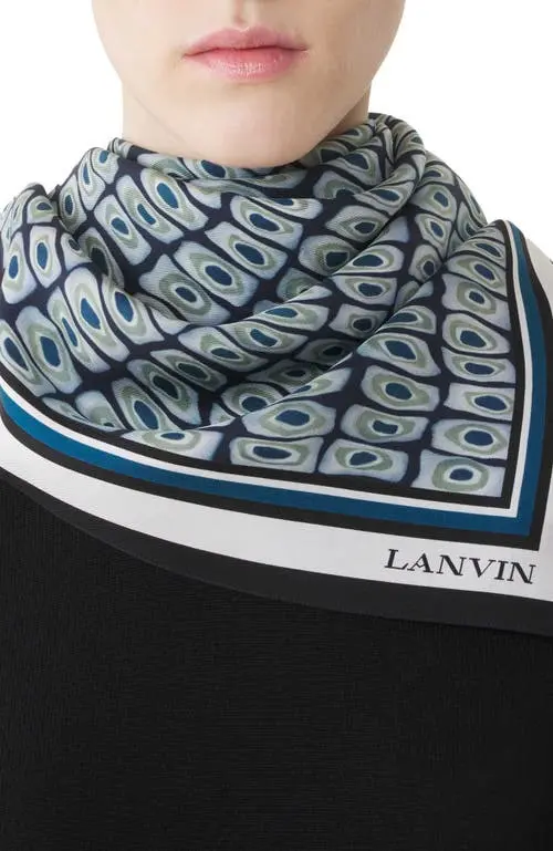LANVIN Murano Print Silk Scarf