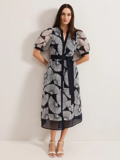 PHASE EIGHT Skylar Midi Dress - Navy