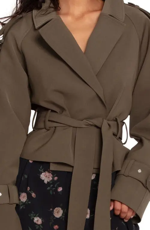BELLE & BLOOM Cropped Trench Coat