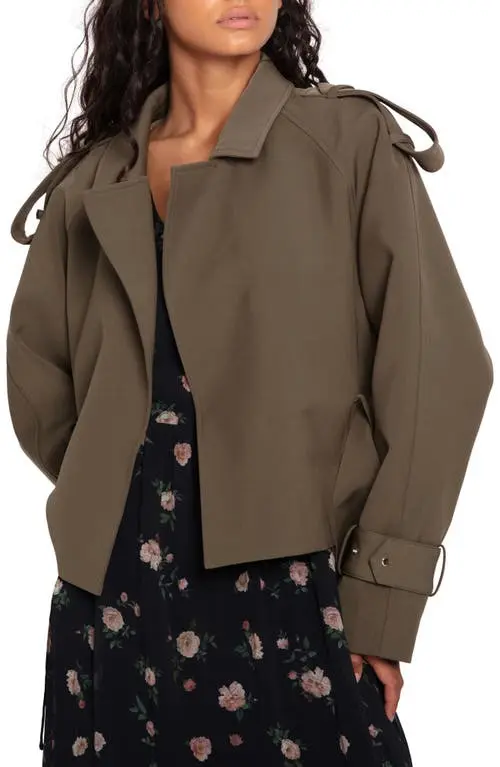 BELLE & BLOOM Cropped Trench Coat